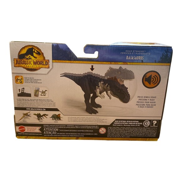 Mattel | Toys | Jurassic Park World Dominion Roar Strikers Rajasaurus ...